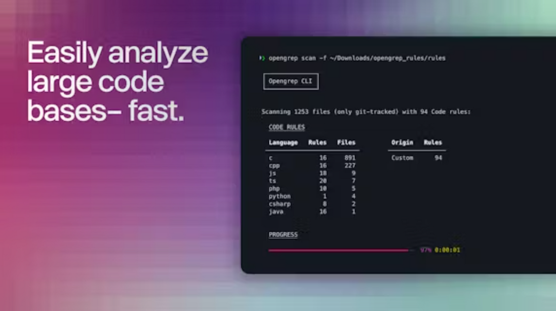 Opengrep - The open source code security engine | Steemhunt